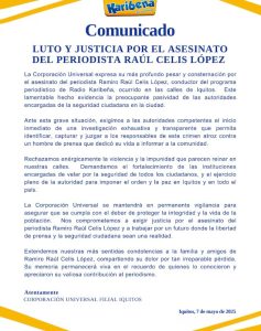 Iquitos: Asesinan a periodista radial Raúl Celis López